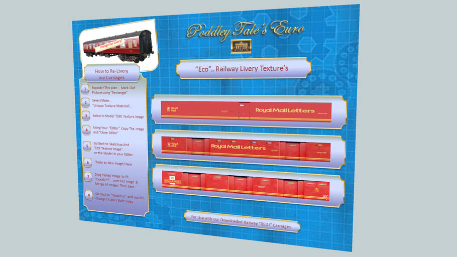 'Eco 3 'EDIT!'.. Carriage Livery Texture's!'... With Instructions How ...
