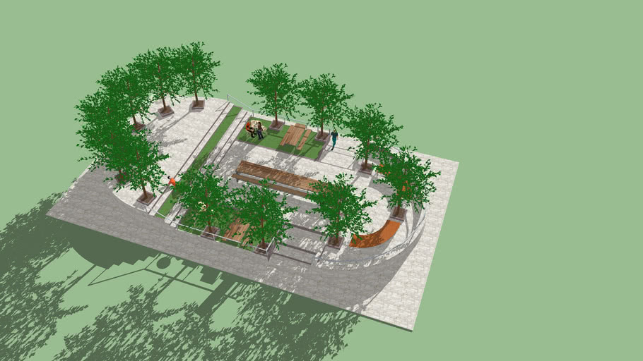 Place Urbaine + Animation | 3D Warehouse