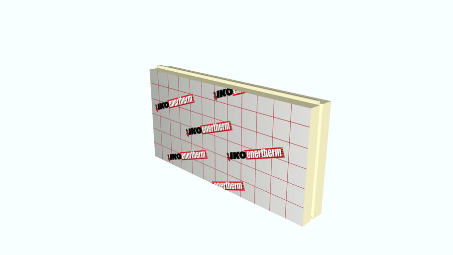 IKO enertherm ALU TG 160mm 600X1200mm | 3D Warehouse