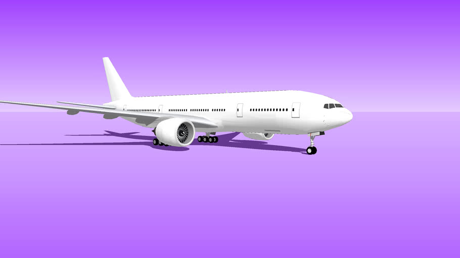 Boeing 777-200LR Template v 1.8 reworked | 3D Warehouse
