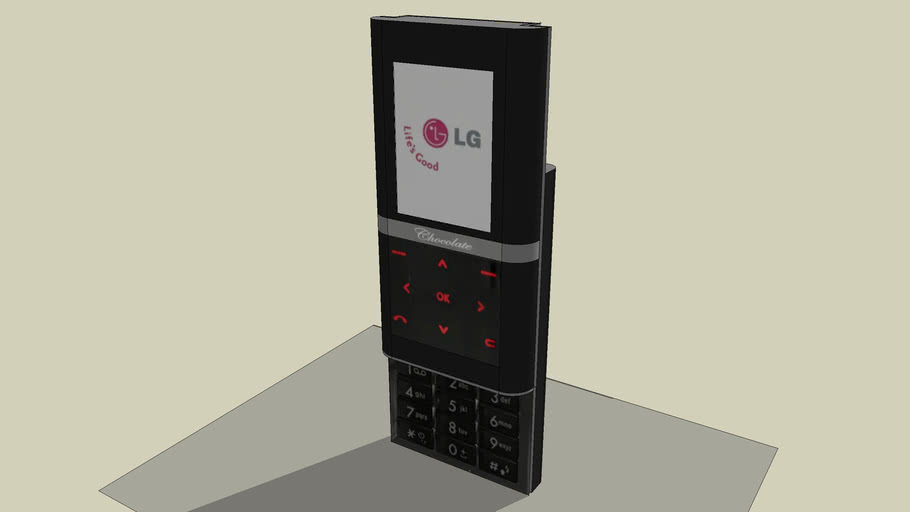 LG KE800 Chocolate mobile phone | 3D Warehouse
