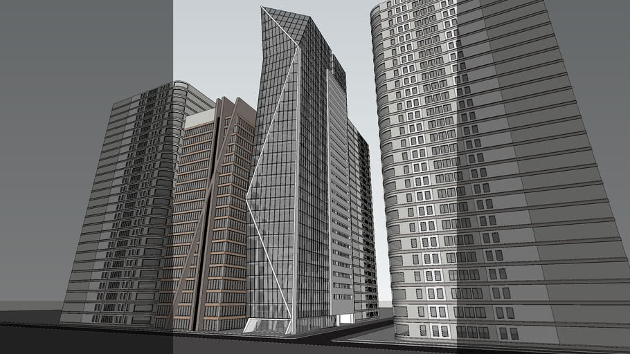 gedung pencakar langit | 3D Warehouse