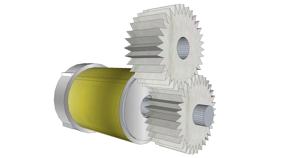 motor with gears | 3D Warehouse