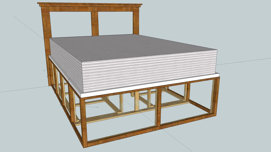 Queen Storage Bed | 3D Warehouse