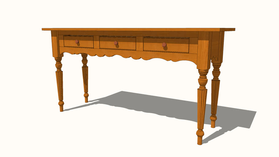 Traditional Country Hall Console | 3D Warehouse
