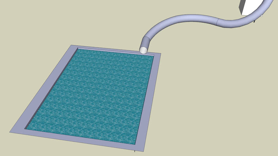 Sketchup Water Slide And Pool
