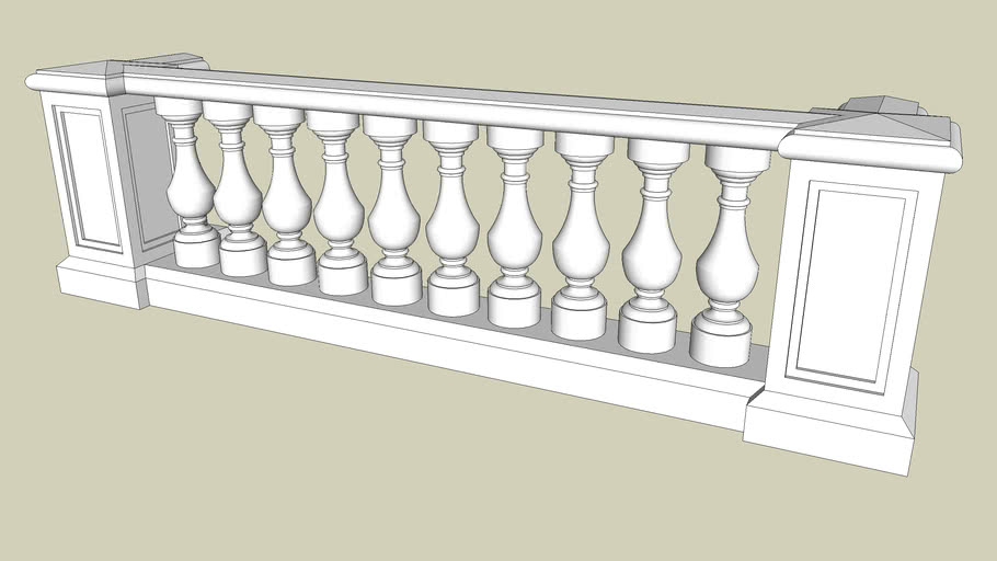 Balustrade_1 | 3D Warehouse