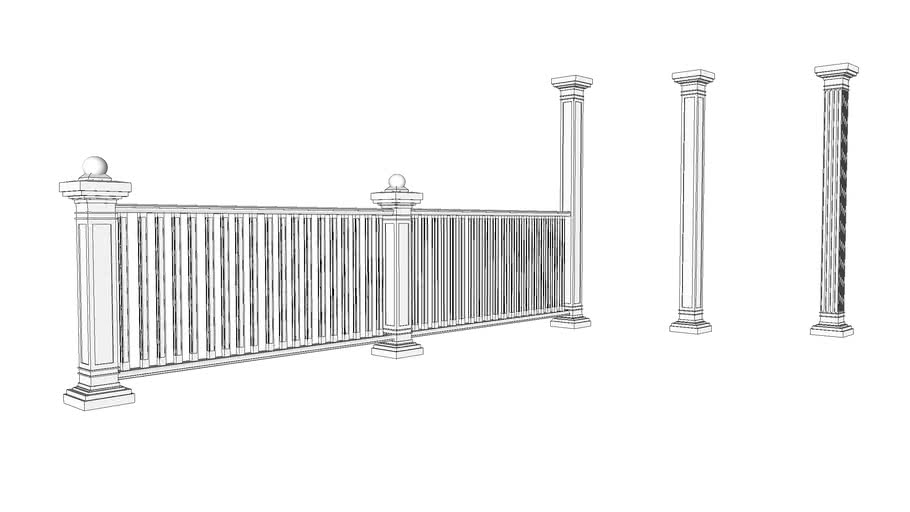 Tiang Pagar | 3D Warehouse