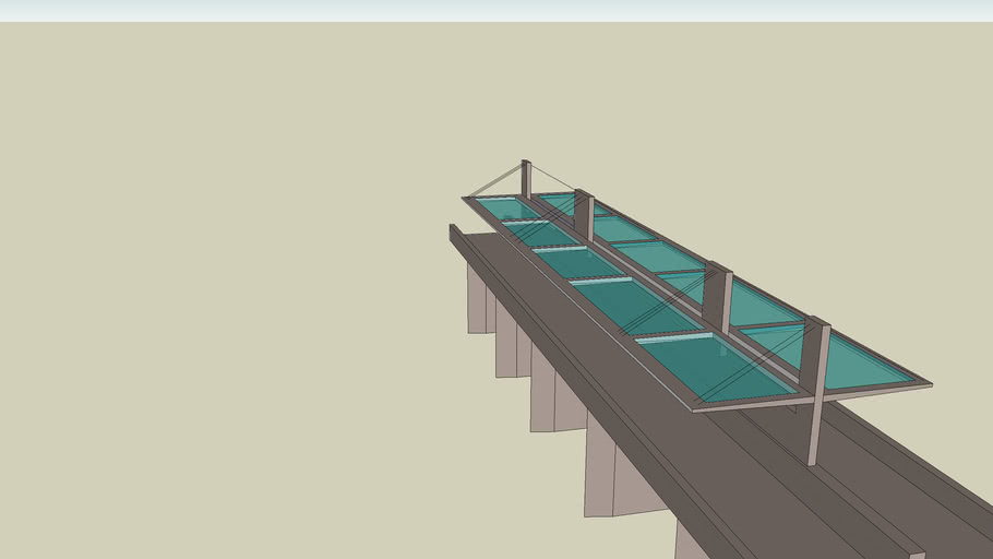 Pedestrian bridge #2 | 3D Warehouse