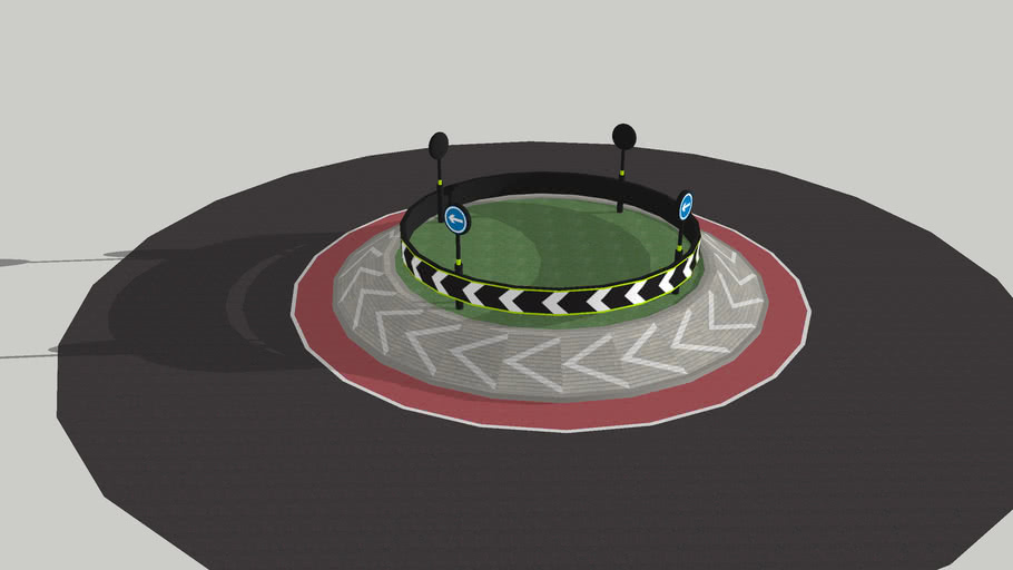 Roundabout - Gyratory - UK Signage | 3D Warehouse