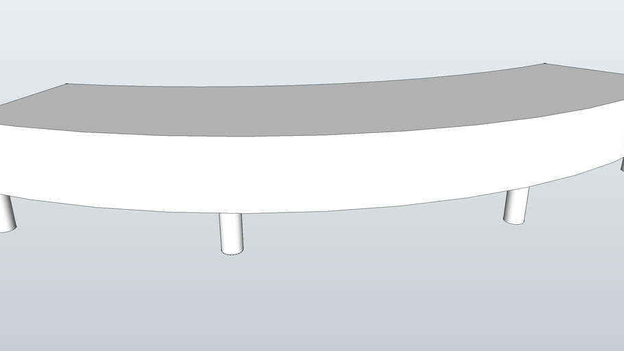 Classica Curved Bench | 3D Warehouse