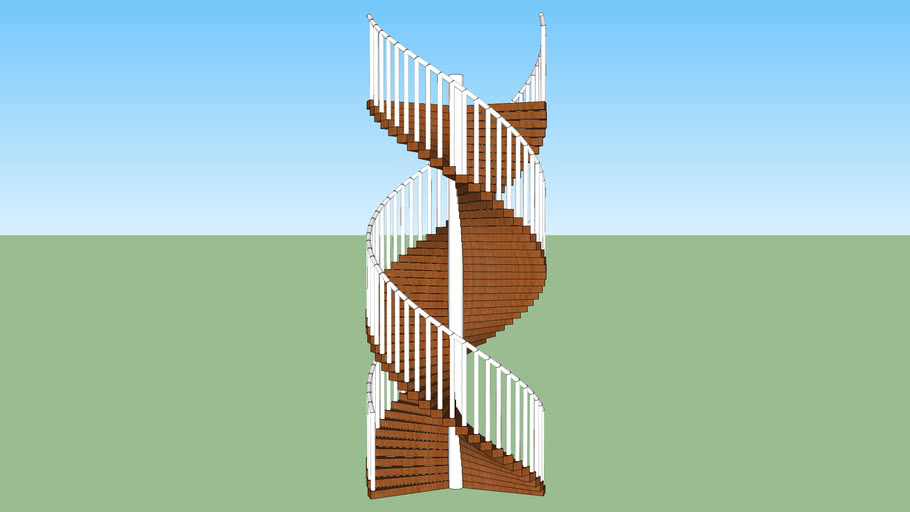 GRADAS DOBLE CARACOL | 3D Warehouse