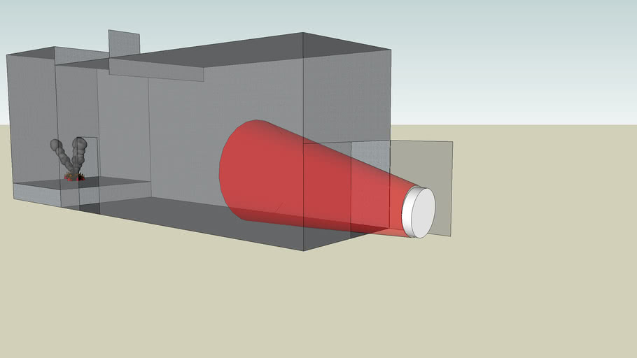 Flashover chamber PPV komora ogniowa wentylacja nadciśnieniowa | 3D ...
