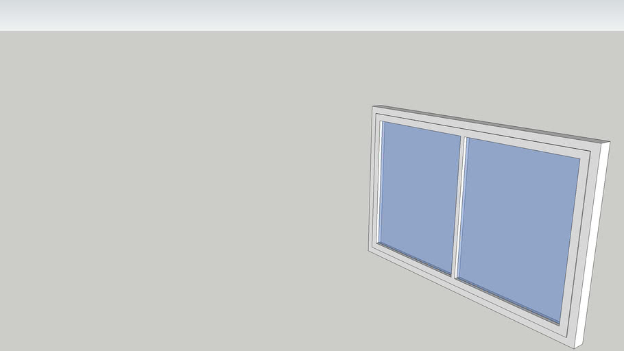 UPVC window - white - 180 x 120 cm | 3D Warehouse