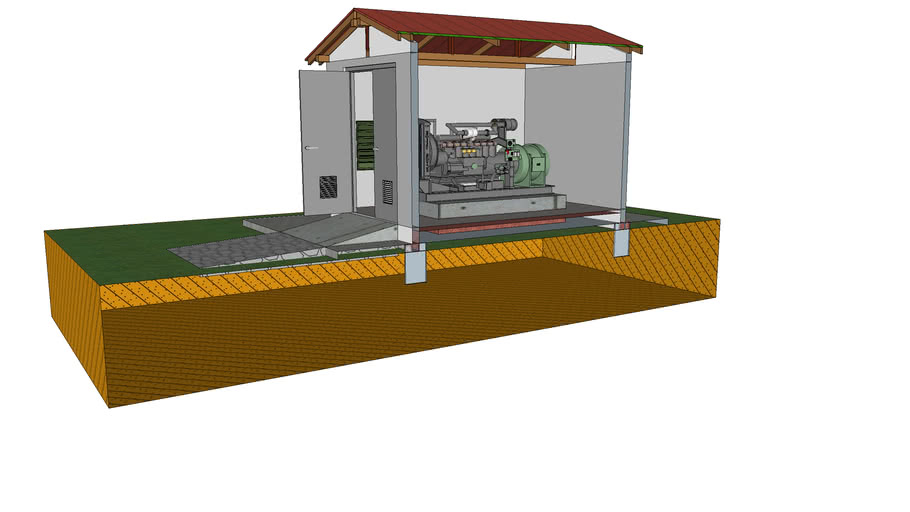 Generator house | 3D Warehouse