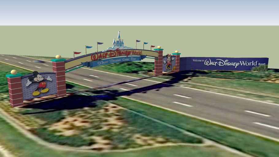Walt Disney World Main Entrance Gate | 3D Warehouse