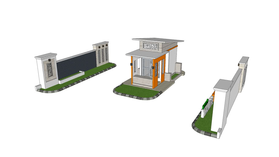 pos satpam perum purbalingga | 3D Warehouse