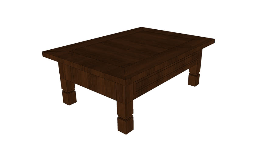 Wood Table #1 | 3D Warehouse