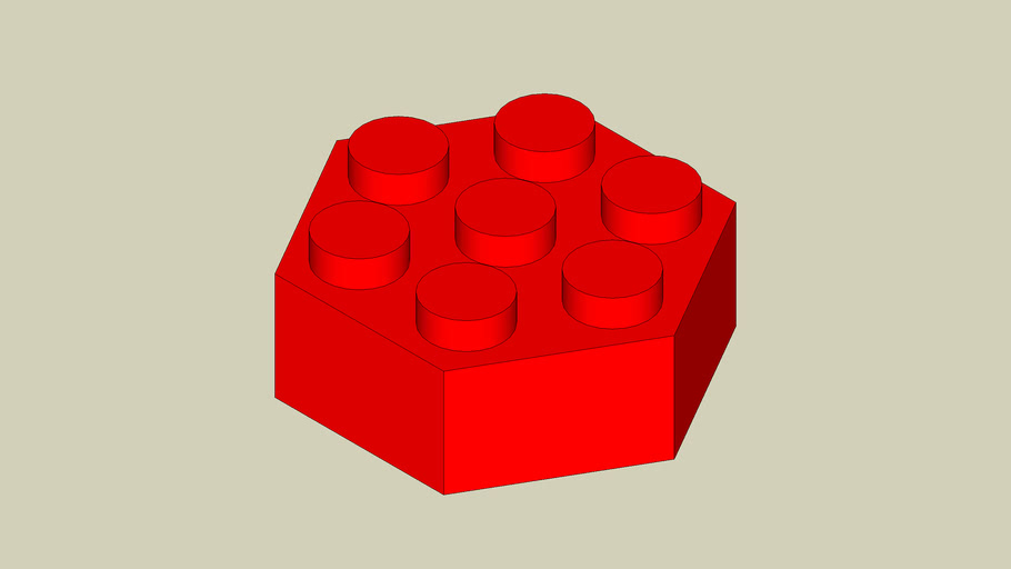 Hexagon Lego 2x2 | 3D Warehouse