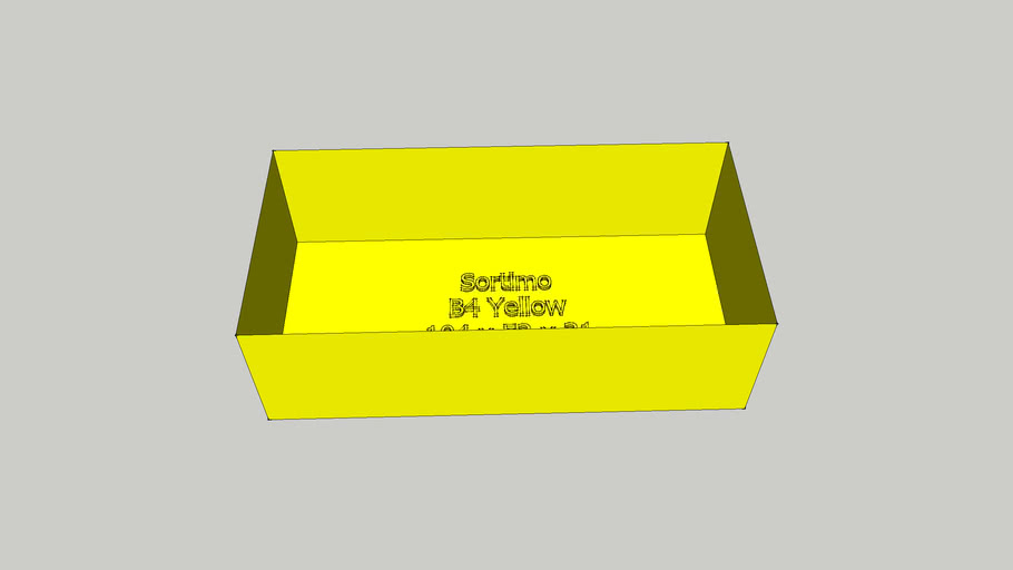 Sortimo Insert Boxx B4 Yellow | 3D Warehouse