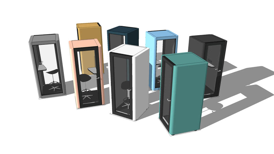 U-POD - EXSTOPOD Wintech pods Phone booth Model by Pooh | 3D Warehouse