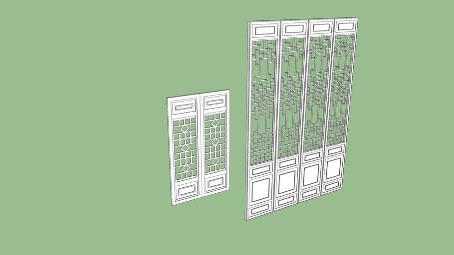 Chinese window | 3D Warehouse