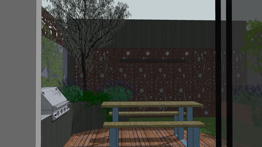 courtyard garden | 3D Warehouse