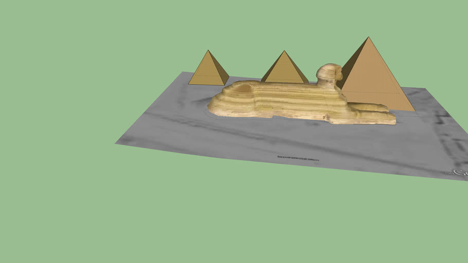 Pyramids and sphinx | 3D Warehouse