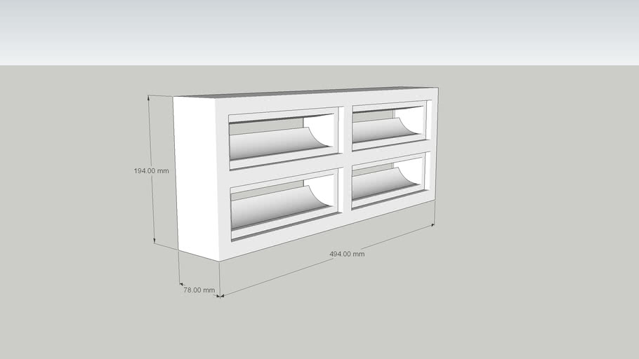 Ventilation cement block- Gạch bê tông thông gió | 3D Warehouse