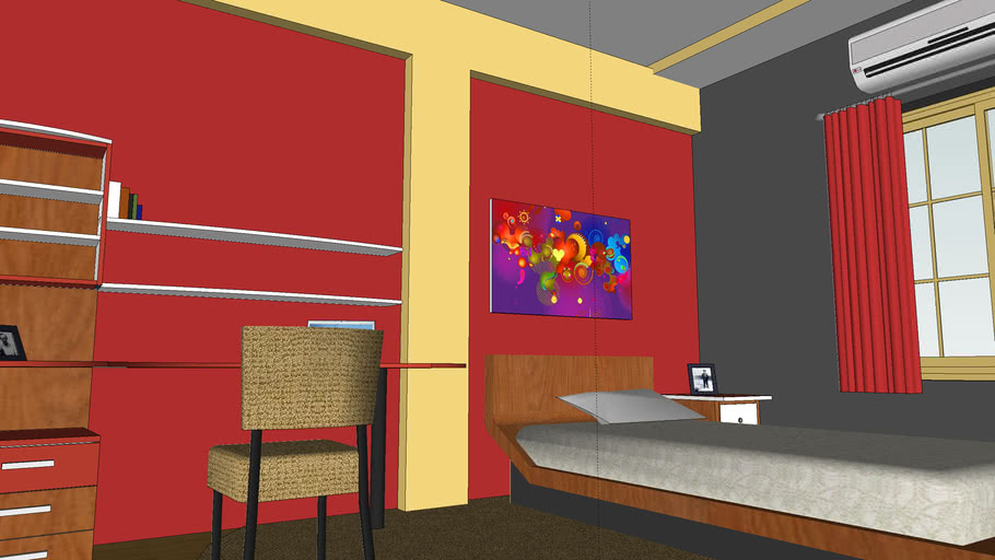 Desain Interior Kamar (My Job) | 3D Warehouse