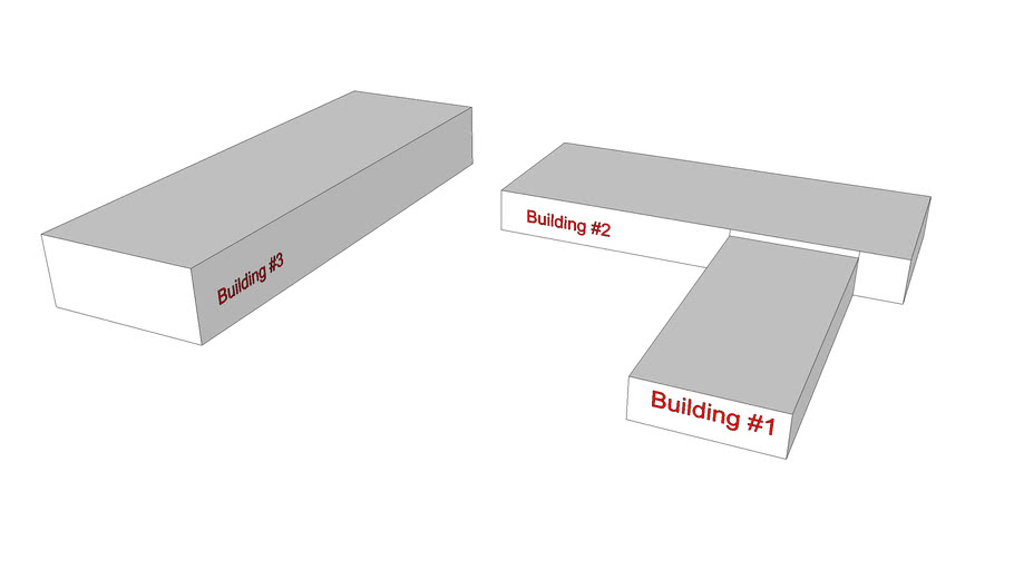 Conceptual Site Plan - Building Masses | 3D Warehouse