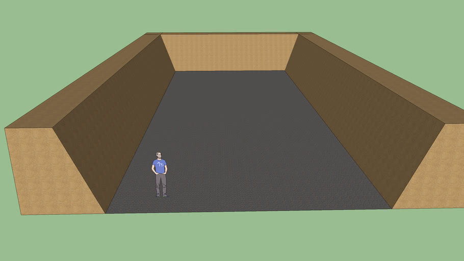 IPSC Stage with berms (easy to edit) | 3D Warehouse