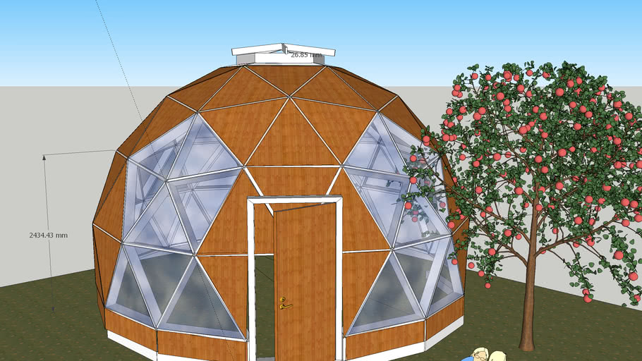 Geodesic dome, D6.2 | 3D Warehouse