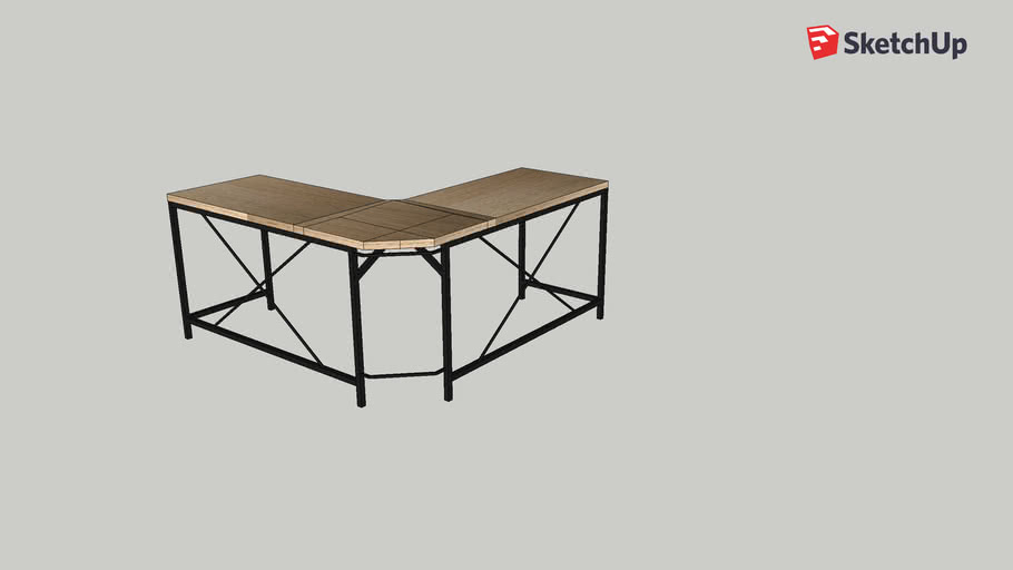 Angle desk | 3D Warehouse
