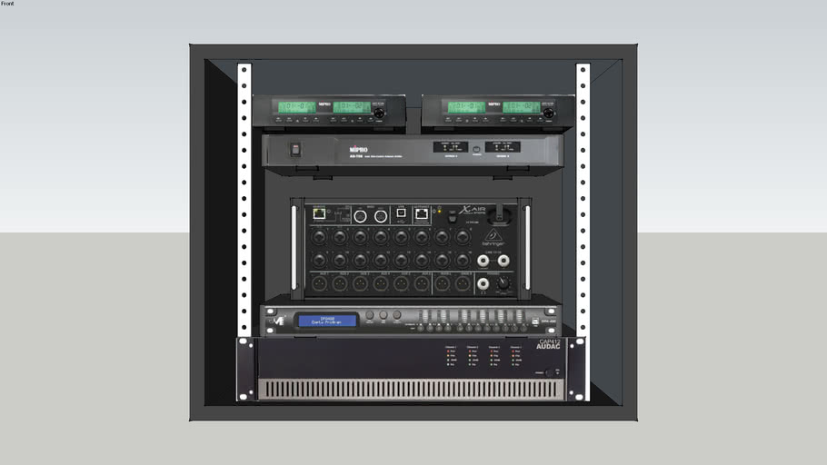 Audio Rack & Component mixer , ampli , mix. | 3D Warehouse