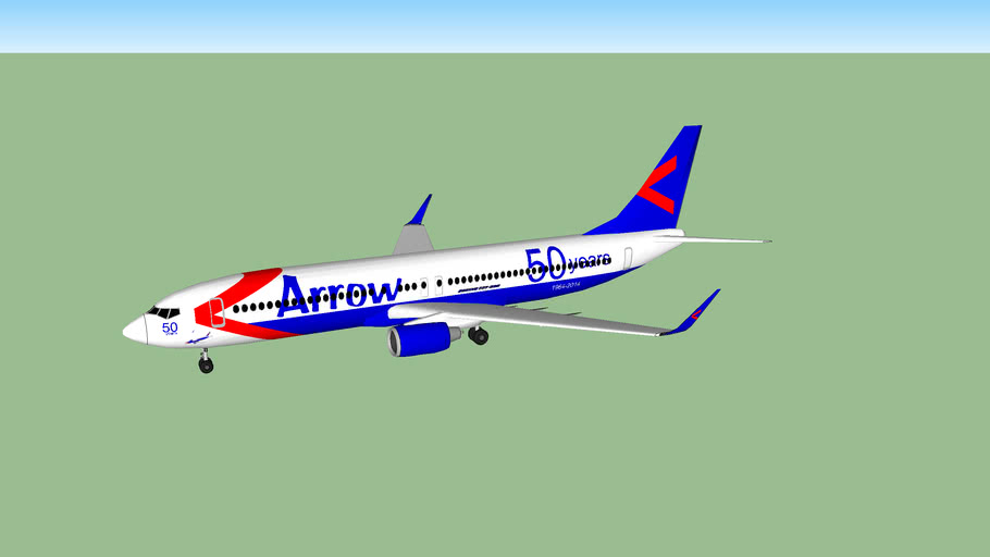 Arrow Airlines (2014 F]) - Boeing 737-8AR - '50 Years' | 3D Warehouse