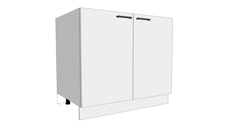BU SINK UNIT 2 SHUTTER | 3D Warehouse