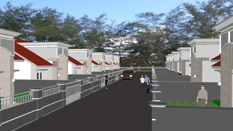Perumahan cluster | 3D Warehouse