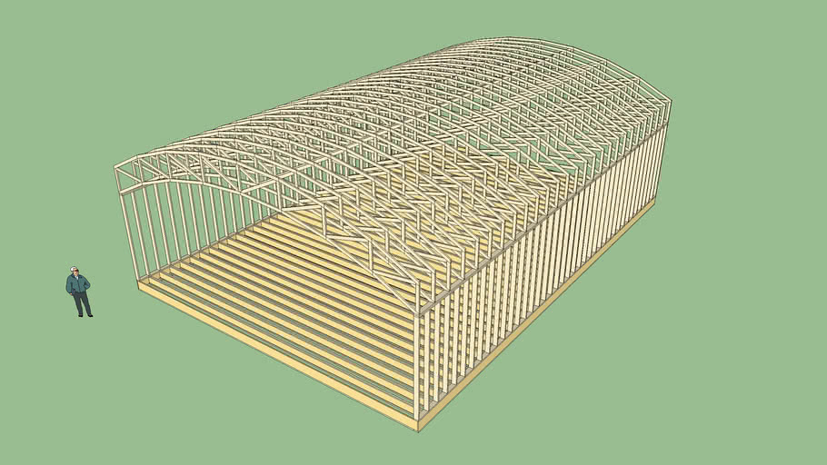 Bow Barrel Truss (36') | 3D Warehouse