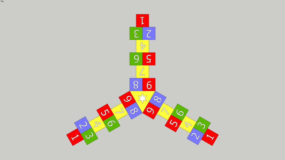 3 Way Hopscotch | 3D Warehouse
