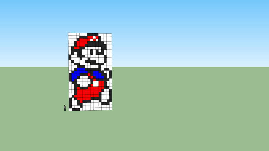mario piksel - pixel | 3D Warehouse
