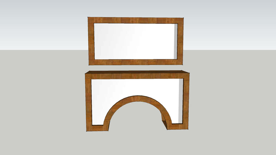 Entrance table with mirror | 3D Warehouse