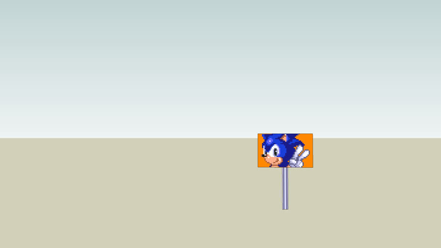 Sonic End Of Level Signpost | 3D Warehouse