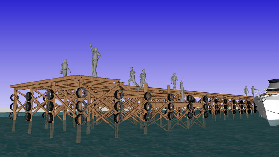 Timber Jetty | 3D Warehouse