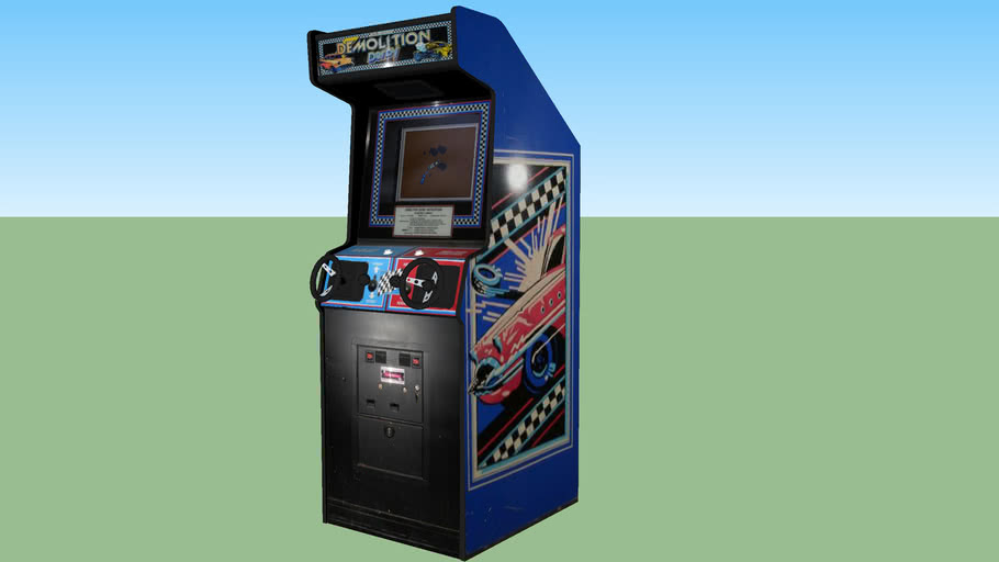 Demolition Derby arcade game upright | 3D Warehouse