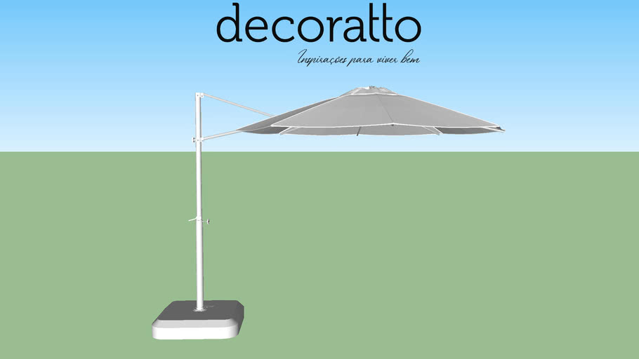 OMBRELLONE LATERAL DECORATTO AG25 | 3D Warehouse