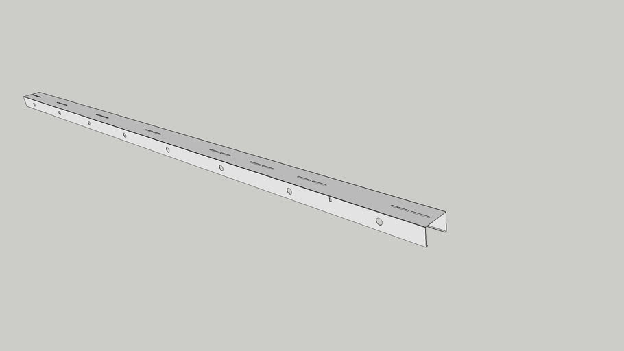 Loft Zone - Strong Galvanized Steel Cross-beams - 2350 x 25mm | 3D ...