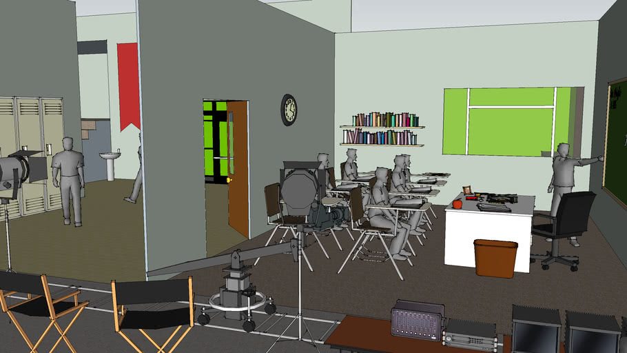 Movie Set (Highschool) | 3D Warehouse