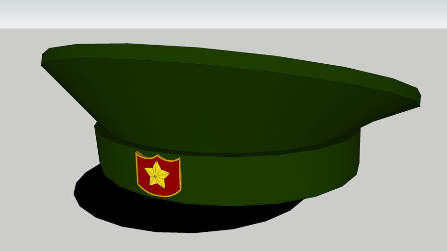 military visor cap | 3D Warehouse