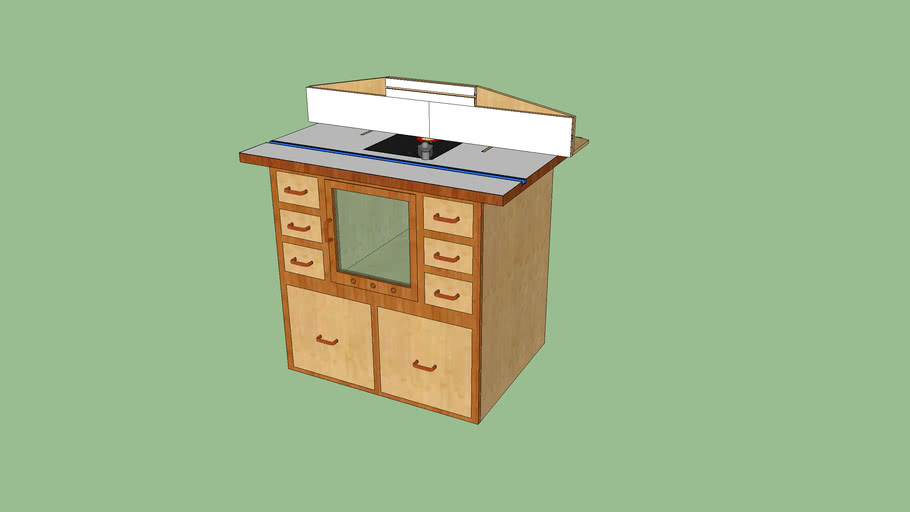 Large Freestanding Router Table | 3D Warehouse